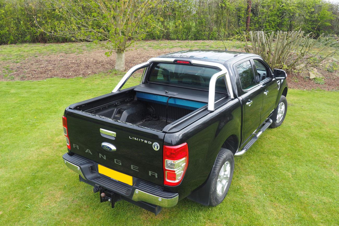 Ford Ranger T6 Double Cab Pro Roll Roller Shutter - Flat Side Rails ...
