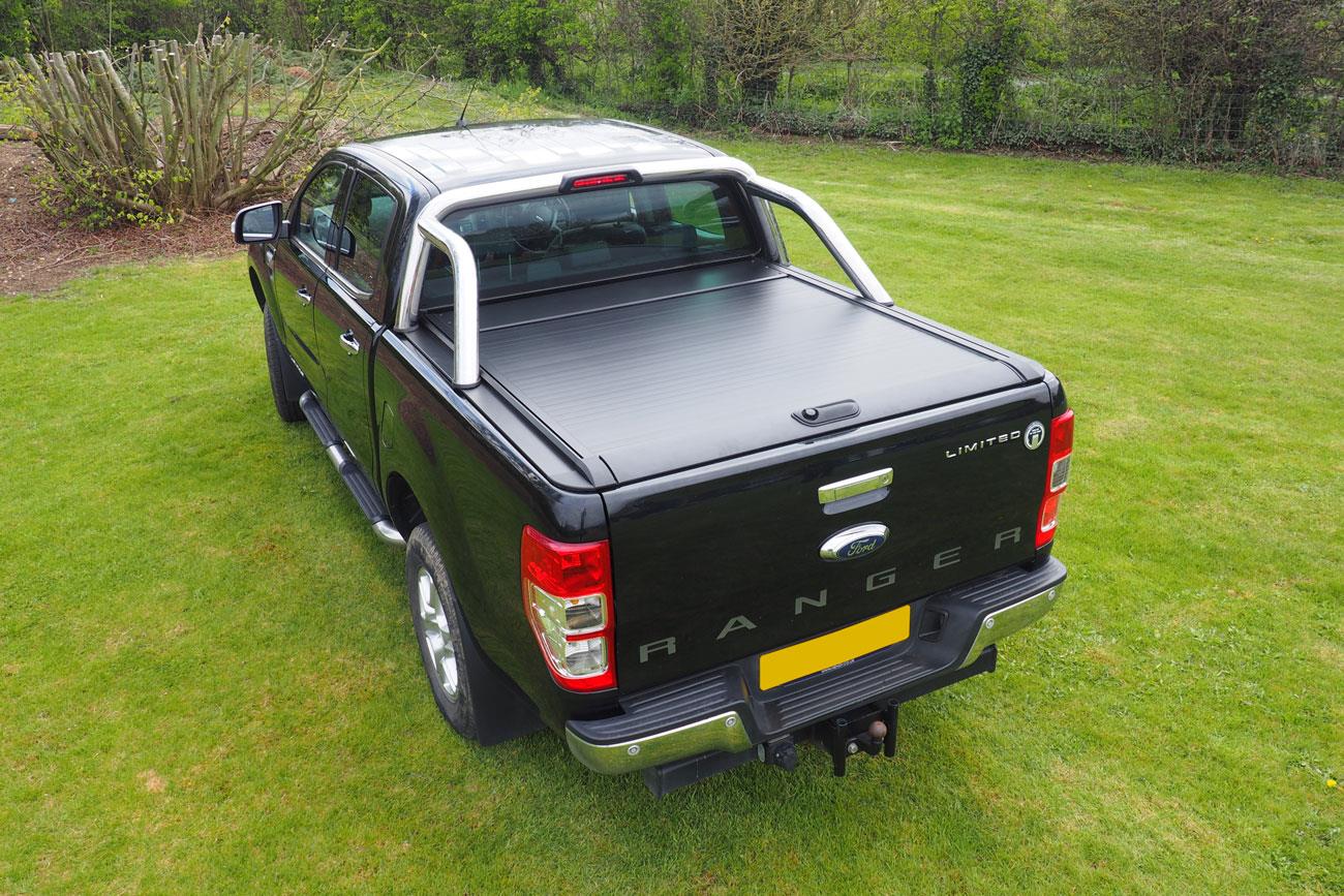Ford Ranger T6 Double Cab Pro Roll Roller Shutter - Flat Side Rails ...
